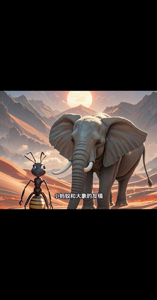 蚂蚁与大象童话作文图标