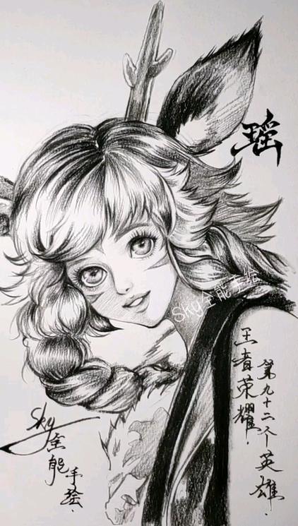 王者荣耀角色描边图标