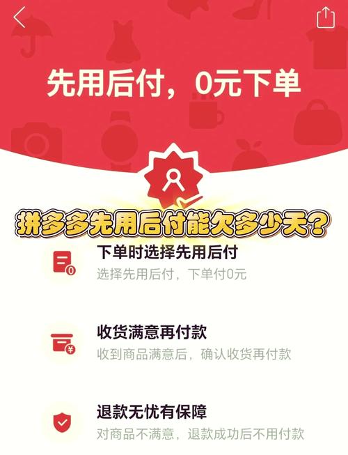 拼多多一天能用几次先买后付图标