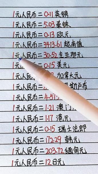 1元等于多少日元?