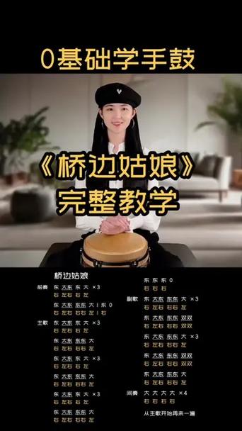 非洲鼓《桥边姑娘》教学视频图标
