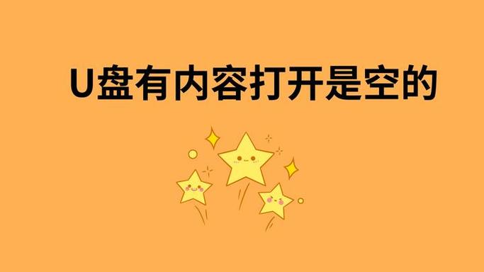 u盘有内容 打开是空的