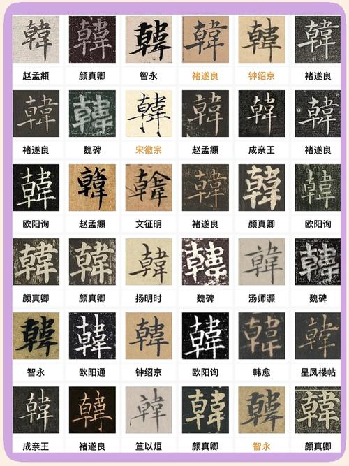 韩国单字id的繁体字图标