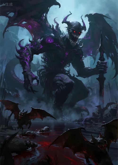 布莱克被魔灵王拽回魔族后