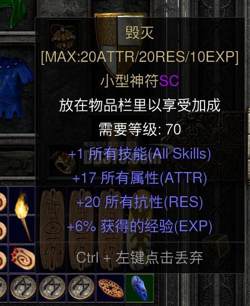暗黑2毁灭护身符图标