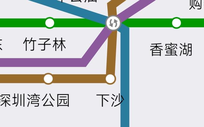 深圳地铁换乘截图