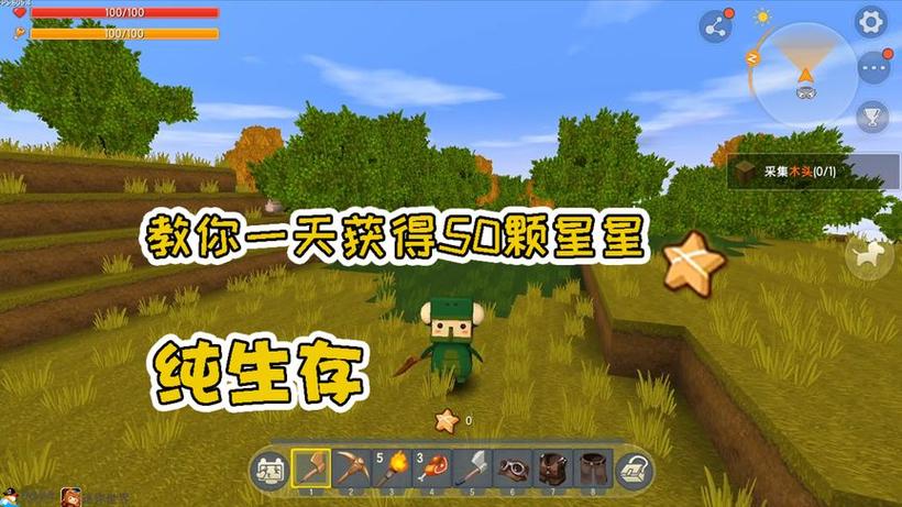 迷你世界生存卡星星