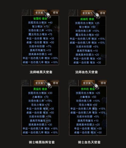 奇迹单机版自定义套装截图