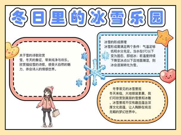 冬天手抄报简单又好看图标
