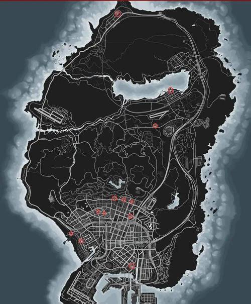 gta5飞跃点位置地图图标