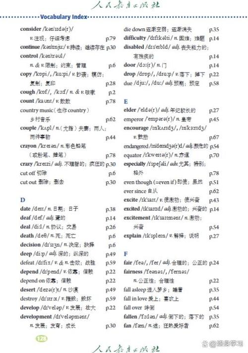 八下英语书电子版单词图标