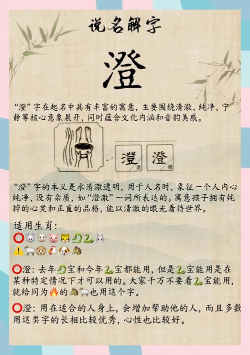 澄字最忌讳三个属相图标