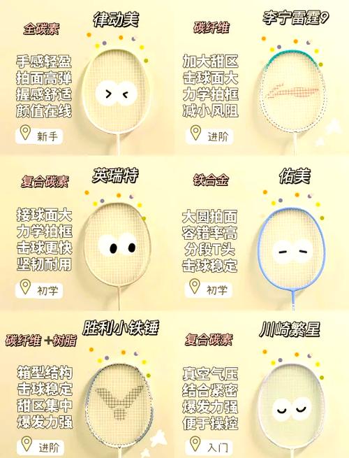 羽毛球拍怎么选购指南图标