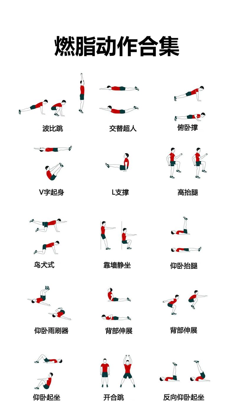 减脂运动全身燃脂图标