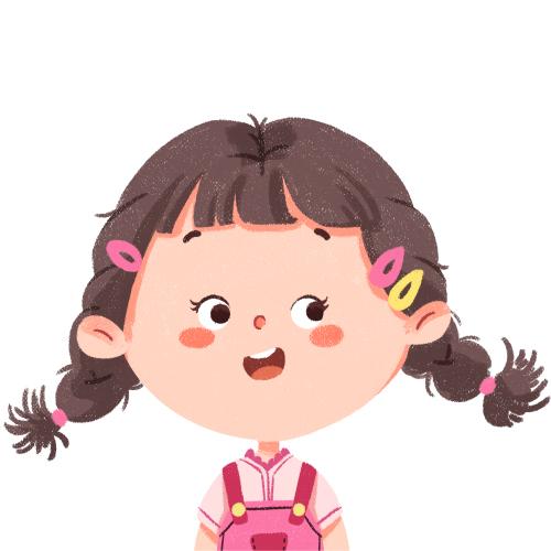 两个辫子的女孩表情包截图
