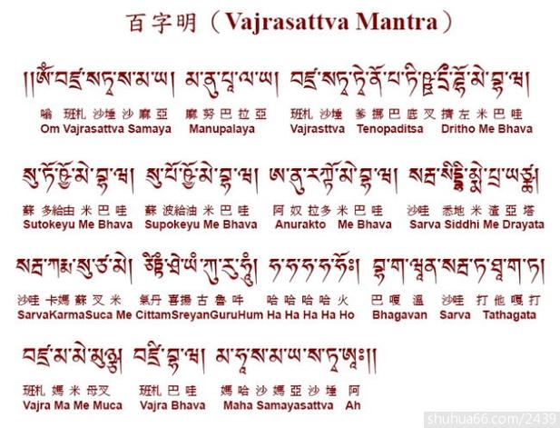 《百字明心咒》全文图标