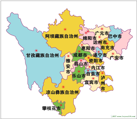 四川地图图标