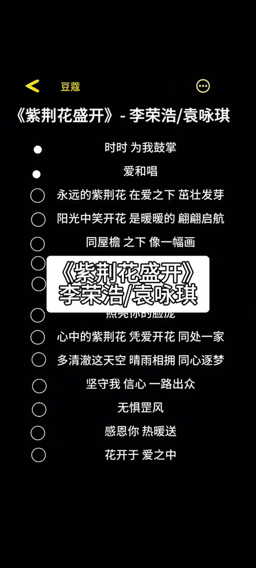 紫荆花的歌截图