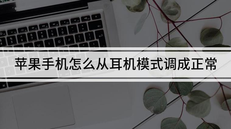 苹果手机怎么从耳机模式调成正常图标