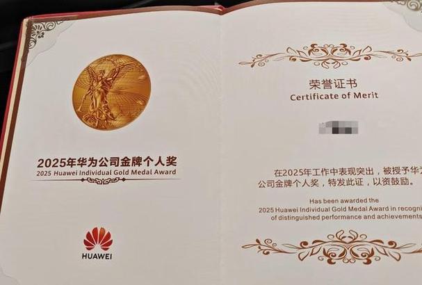 华为金牌个人奖有什么奖励图标