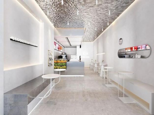 饮品店设计效果图图标