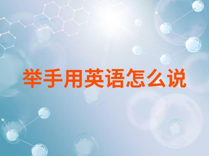 举手英语怎么读音发音截图