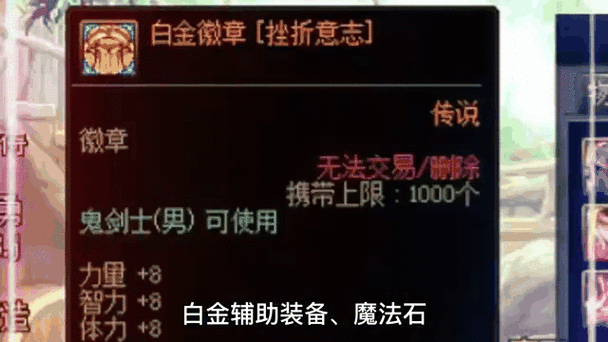 dnf阿修罗白金徽章选择截图