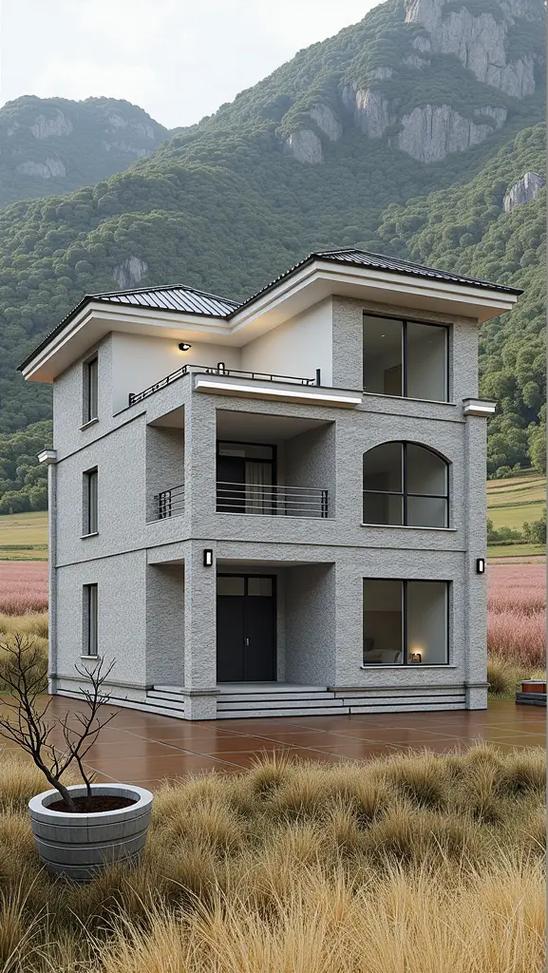 农村别墅三层效果图