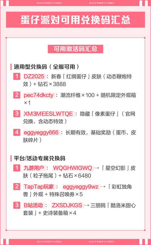 蛋仔派对免费兑换码2025图标