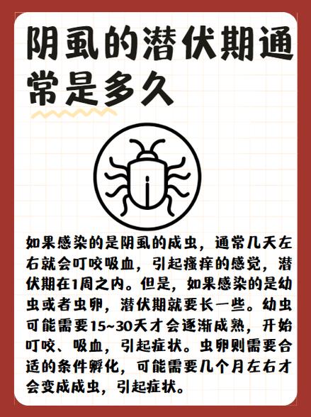 阴虱的潜伏期一般是多久图标