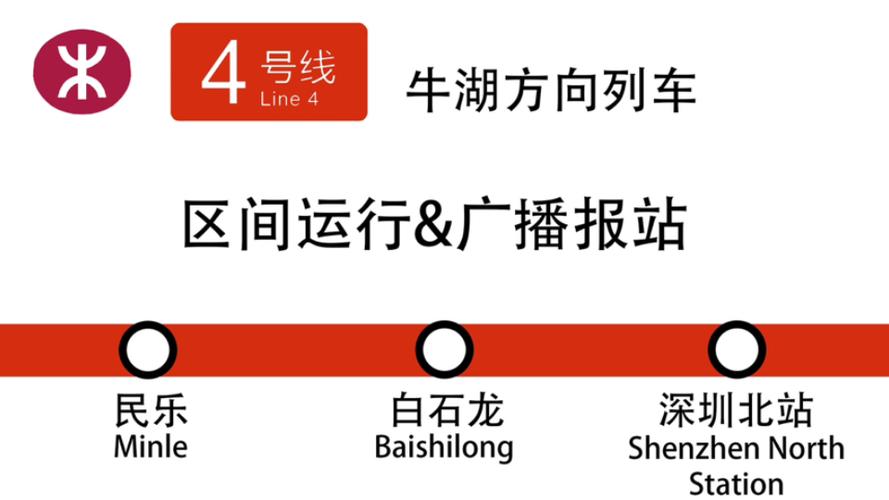 深圳地铁4号线报站图标