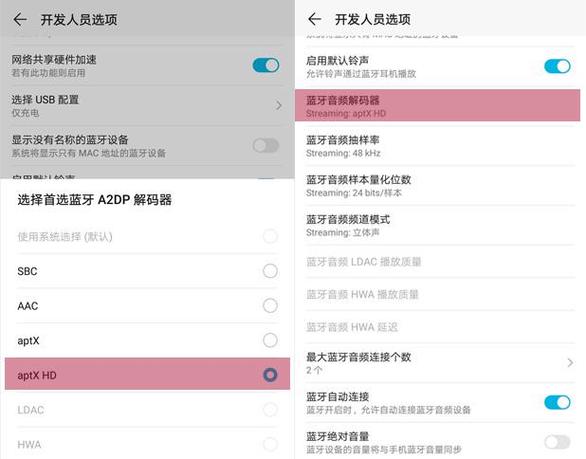 开发者模式降低蓝牙延迟图标