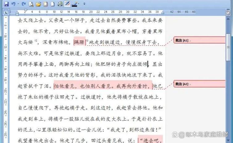 word右侧批注在哪里取消图标