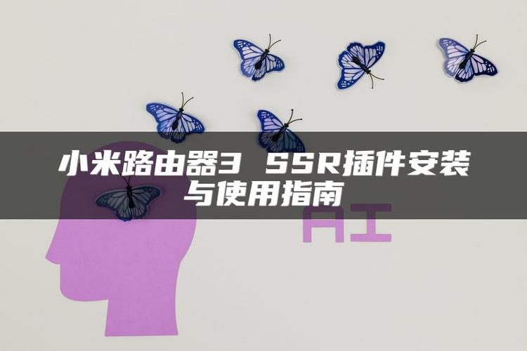 路由器ssr使用方法图标