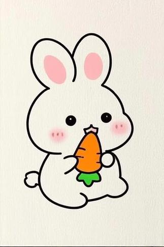 兔子吃萝卜表情包图标
