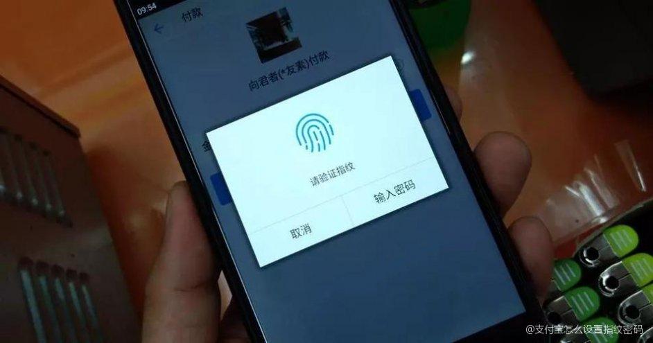 支付宝打开用指纹解锁截图