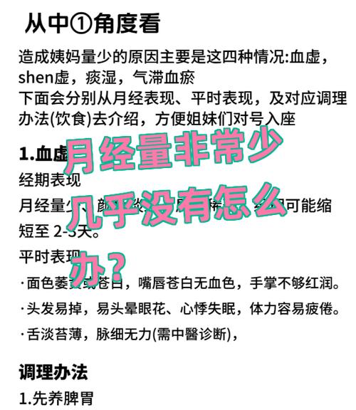 大姨妈少的可怜几乎没有怎么办呢截图
