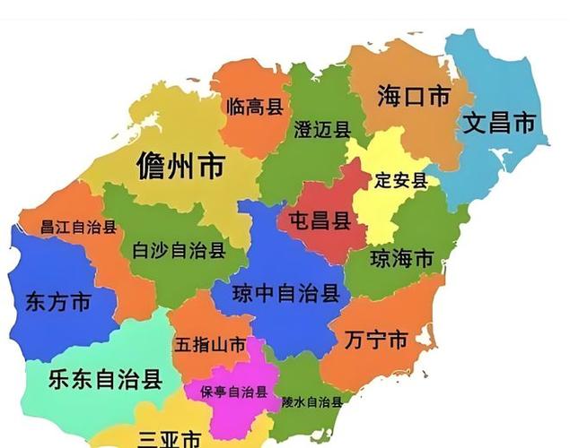 海南地图市县分布截图