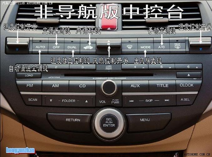 八代雅阁导航使用说明图标