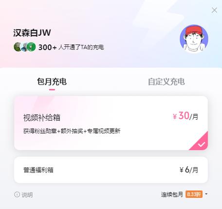 b站充电最低多少图标