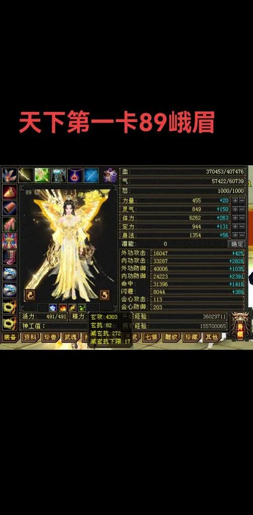 天龙八部全服第一峨眉截图