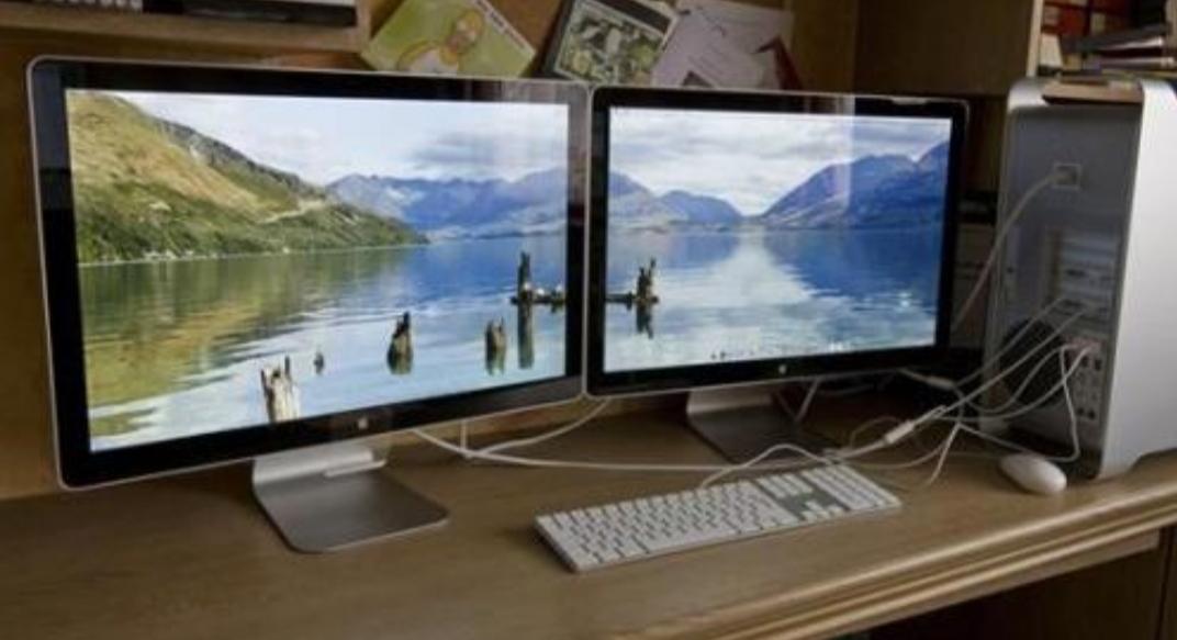 一台电脑两个屏幕独立工作截图