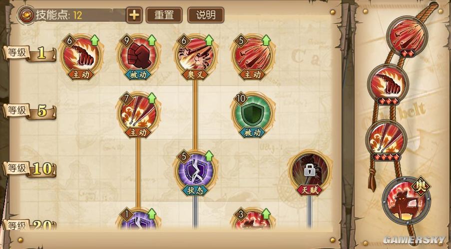航海王燃烧意志路飞加点图标