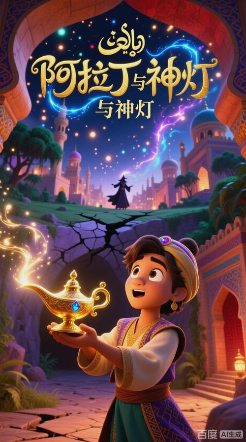 许愿灯神变出腿的漫画图标