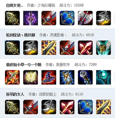 赏金猎人出装顺序图图标