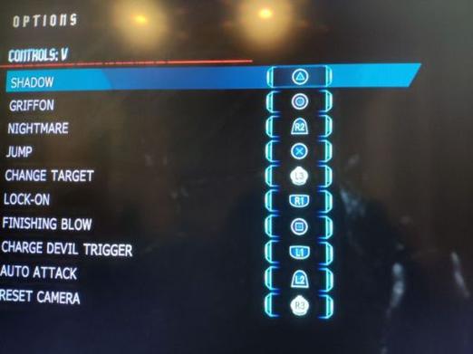 ps4鬼泣5菜单翻译
