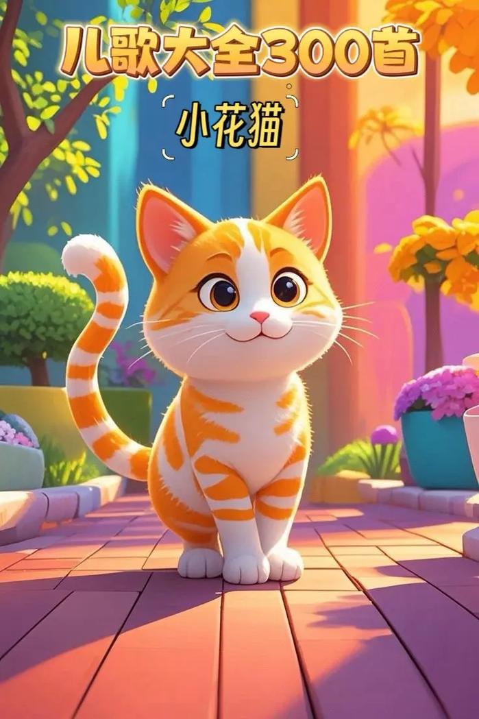 儿歌《小花猫》歌词游戏截图