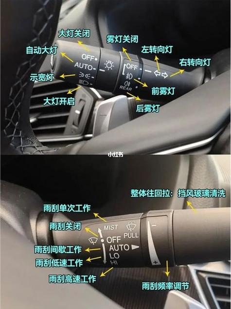 雅阁九代灯光按钮图解图标