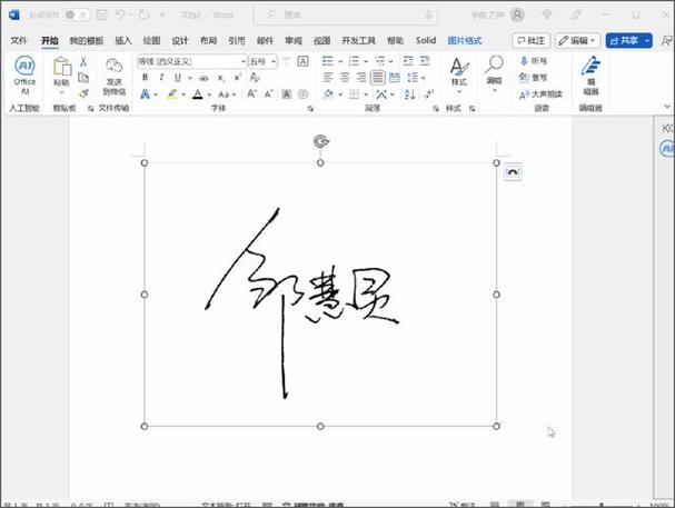 word签字图片底色透明图标