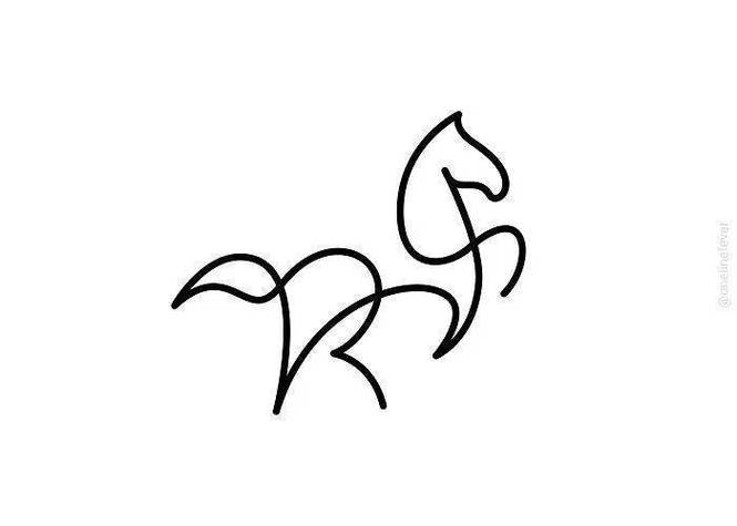 一笔画简单图标